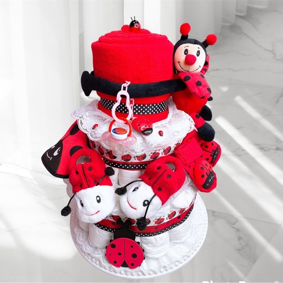 Handmade | Accessories | Ladybug Diaper Cake | Poshmark